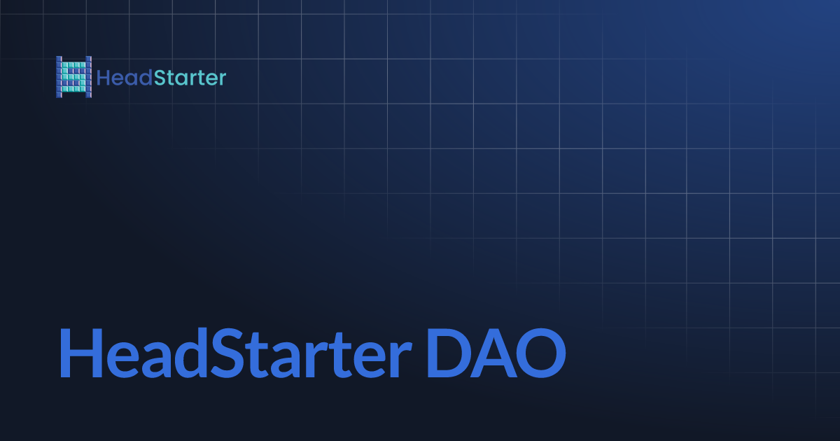 HeadStarter DAO | HeadStarter Docs