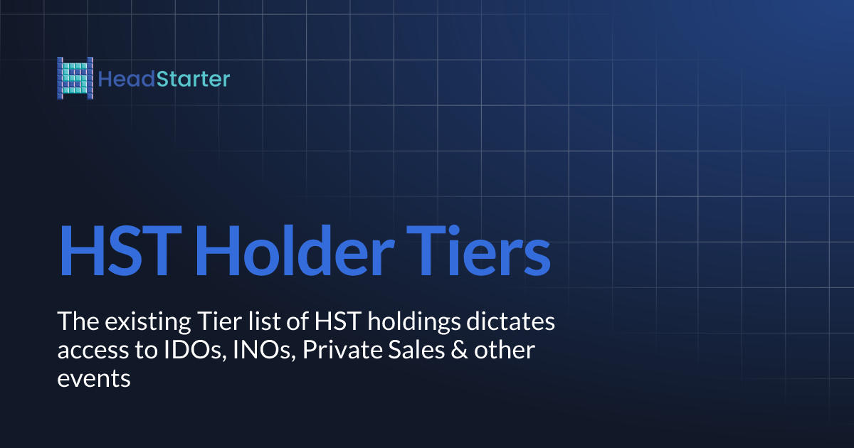 HST Holder Tiers | HeadStarter Docs